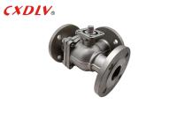 China Flange End Stainless Steel L Port 3 Way Ball Valve PN16 Actuated DN15 to DN200 for sale