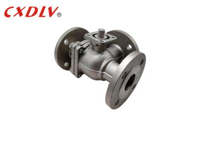 China Flange End Stainless Steel L Port 3 Way Ball Valve PN16 Actuated DN15 to DN200 for sale