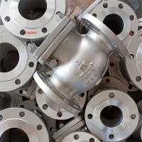 China DN80 Stainless Steel Swing Check Valve Flange End JIS10K with 127-216mm Length and 64-112mm Height Dimensions for sale