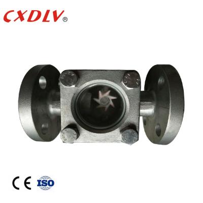 China Double Flange Sight Glass Flow Indicator with Propeller ANSI 300LB 2 Inch for sale