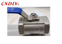China SS304 1-Piece Ball Valve PTFE Seat 1000psi BSP Threaded Manual Operation for sale