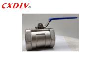 China SS316 1-Piece Threaded Ball Valve 1000psi BSP PTFE Seat Stainless Steel Handle Lever for sale