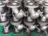 China Duplex Stainless Steel Y Strainer Valve PN1.6-6.4 DN15-DN200 Flange Connection for sale