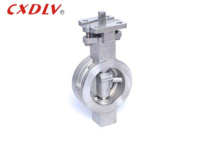 China High Performance Wafer Butterfly Valve Stainless Steel Double Eccentric DN50-500 PN16-40 Temperature -20°C to 185°C for sale