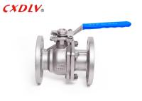 China DIN Double Flanged Ball Valve ISO5211 Pad with Handle or Actuator - 1/2
