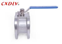 China SS316 DN80 Wafer Ball Valve with Lever - CF8M Stainless Steel 1PC Design PN16 Pressure Rating for sale