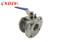 China SS316 DN80 Wafer Ball Valve with Lever - CF8M Stainless Steel 1PC Design PN16 Pressure Rating for sale