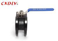 China WCB Carbon Steel Wafer Thin Flanged Ball Valve DN15-DN200 1.6-4.0MPa Stainless Steel Handle for sale