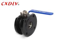 China WCB Carbon Steel Wafer Thin Flanged Ball Valve DN15-DN200 1.6-4.0MPa Stainless Steel Handle for sale