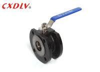 China WCB Carbon Steel Wafer Thin Flanged Ball Valve DN15-DN200 1.6-4.0MPa Stainless Steel Handle for sale
