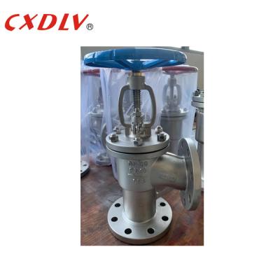 China Cast Steel Flanged Angle Globe Valve DN50 DN80 Manual Handwheel Marine for sale