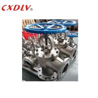China Cast Steel Flanged Angle Globe Valve DN50 DN80 Manual Handwheel Marine for sale