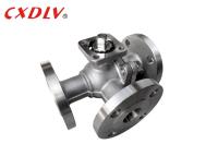 China Stainless Steel 3 Way Ball Valve DN15-DN200 PN16-PN40 Direct Mounting Pad for Motor Actuator Automation for sale
