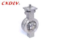 China GB Standard PN16 CF8M Wafer Butterfly Valve SS304 Handle 2 Inch with DN50-500 Size Range and -20°C to 185°C Temperature Rating for sale
