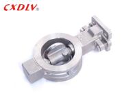 China DN300 Wafer Butterfly Valve Double Flange End Gear Operated for Water Oil Gas PN16-PN40 for sale