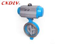China Spring Return Pneumatic Rotary Actuator Wafer Butterfly Control Valve 1/2