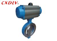 China Carbon Steel A216 WCB Pneumatic Butterfly Valve 150LB-600LB Pressure Rating 1/2-24 Inch Size Range for sale