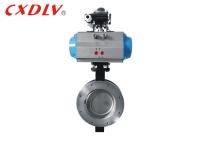 China High Performance Pneumatic Butterfly Valve DN50-300 with Limit Switch Indicator for 10K-20K Pressure Applications for sale