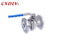 China PN16 Stainless Steel Flanged Ball Valve DN50 Handle - SS304 SS316 WCB Materials - Temperature -20°C to 185°C for sale