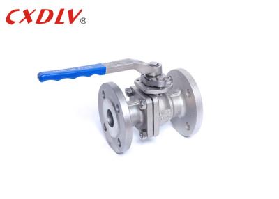 China PN16 Stainless Steel Flanged Ball Valve DN50 Handle - SS304 SS316 WCB Materials - Temperature -20°C to 185°C for sale