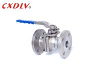 China PN16 Stainless Steel Flanged Ball Valve DN50 Handle - SS304 SS316 WCB Materials - Temperature -20°C to 185°C for sale