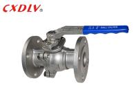China PN16 Stainless Steel Flanged Ball Valve DN50 Handle - SS304 SS316 WCB Materials - Temperature -20°C to 185°C for sale