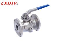 China DIN Standard Split Body Low Platform 2pc Ball Valve PTFE PPL Soft Seat for sale