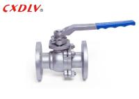 China Stainless Steel Flanged Ball Valve PN16 DN40 CF8 Floating Ball Design for sale