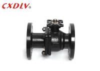 China 2PC WCB Floating Carbon Steel Ball Valve DN15-DN200 PN16/25/40 Flanged Industrial Valve for sale