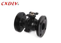 China 2PC WCB Floating Carbon Steel Ball Valve DN15-DN200 PN16/25/40 Flanged Industrial Valve for sale