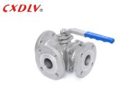 China Stainless Steel 3-Way Ball Valve DN15-DN200 Full Port PN40 with T/L Port Configurations for sale