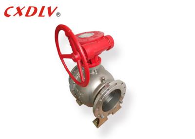 China PN16 Carbon Steel Trunnion Ball Valve 2-24 Inch CF8 Two Piece Flanged Design with Low Torque Operation for sale