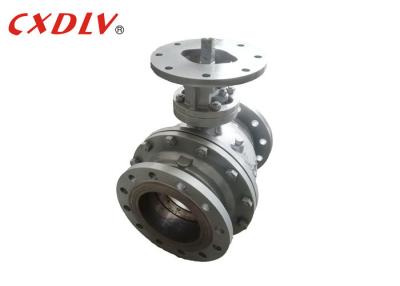 China Flange Ends RB Trunnion Ball Valve 600lb PN16 2-24 Inch Side Entrance ISO 5211 for sale