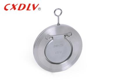 China GB Standard 16P Single Door Wafer Check Valve Stainless Steel CF8/CF8M DN40-DN600 PN10-PN40 for sale