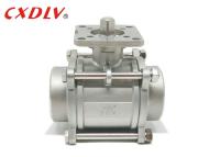 China Stainless Steel SS316 Female Threaded Ball Valve with High Actuator Platform - 10 Bar Pressure, DN8-DN100 Sizes for sale
