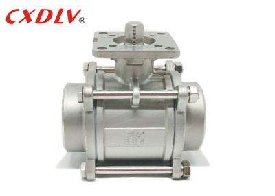 China Stainless Steel SS316 Female Threaded Ball Valve with High Actuator Platform - 10 Bar Pressure, DN8-DN100 Sizes for sale