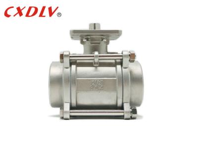 China CF8M 1000WOG Hydraulic Ball Valve BSPT 1/2 Inch Threaded Stainless Steel 100 PSI 120°C for sale