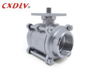 China 1 Inch NPT Female Threaded Ball Valve with Lock Device - Stainless Steel 304/316, 100 PSI, 120°C for sale