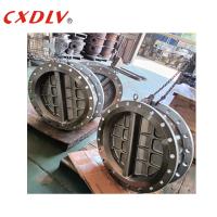 China DN600 Dual Plate Check Valve Duplex Steel 2205 PN10 Flanged Anti-Corrosion Marine Piping for sale