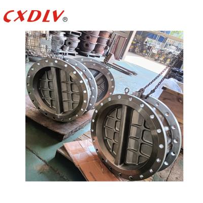 China DN600 Dual Plate Check Valve Duplex Steel 2205 PN10 Flanged Anti-Corrosion Marine Piping for sale
