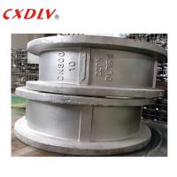 China DN600 Dual Plate Check Valve Duplex Steel 2205 PN10 Flanged Anti-Corrosion Marine Piping for sale