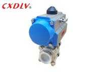 China PN16 Pneumatic Actuated Ball Valve Double Acting 2-8 Bar Pressure 6mm-100mm Size Range for sale