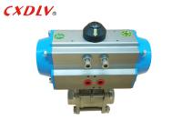 China DN15-DN100 BSPT Pneumatic Ball Valve Stainless Steel CF8M with 1000 WOG Pressure Rating and ISO 5211 Compliance for sale
