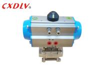 China OEM Stainless Steel Spring Return Pneumatic Ball Valve Full Port 1000 WOG with 50 psi Minimum Air Supply for sale