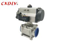 China Rotary Actuated Pneumatic Ball Valve 1000WOG Stainless Steel with 3Nm-13,024Nm Torque Range for sale