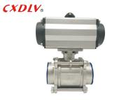 China Rotary Actuated Pneumatic Ball Valve 1000WOG Stainless Steel with 3Nm-13,024Nm Torque Range for sale