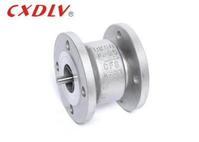 China Vertical Silence Type Check Valve Spring Loaded Flange End CF8 ANSI GB 100-300mm DN Range for sale
