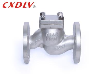 China Stainless Steel Lift Check Valve Flange Connection PN16 DN15 to DN300 for sale