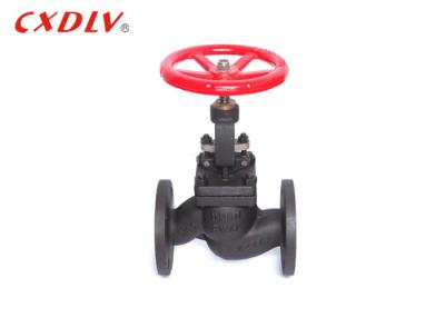 China Handwheel Operated Globe Valve Double Flange End Non Return CF8 CF3 WCB 15-200mm DN Size Range for sale