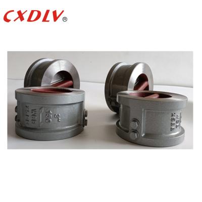 China Duo Plate Cast Steel Metal Seat Wafer Check Valve 150LB RF Non Return Valve for sale